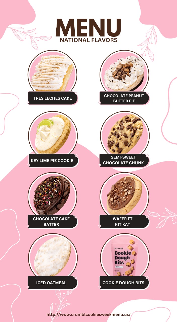 Crumbl Cookies Flavors Next Week- April 01 - 06 [ 2025 ] Updated